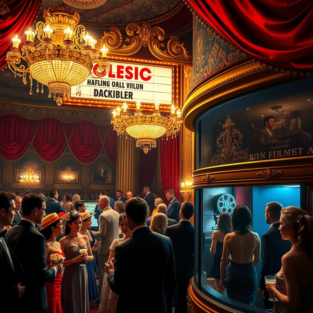 Nostalgic Glamour: A Vintage Cinema Experience