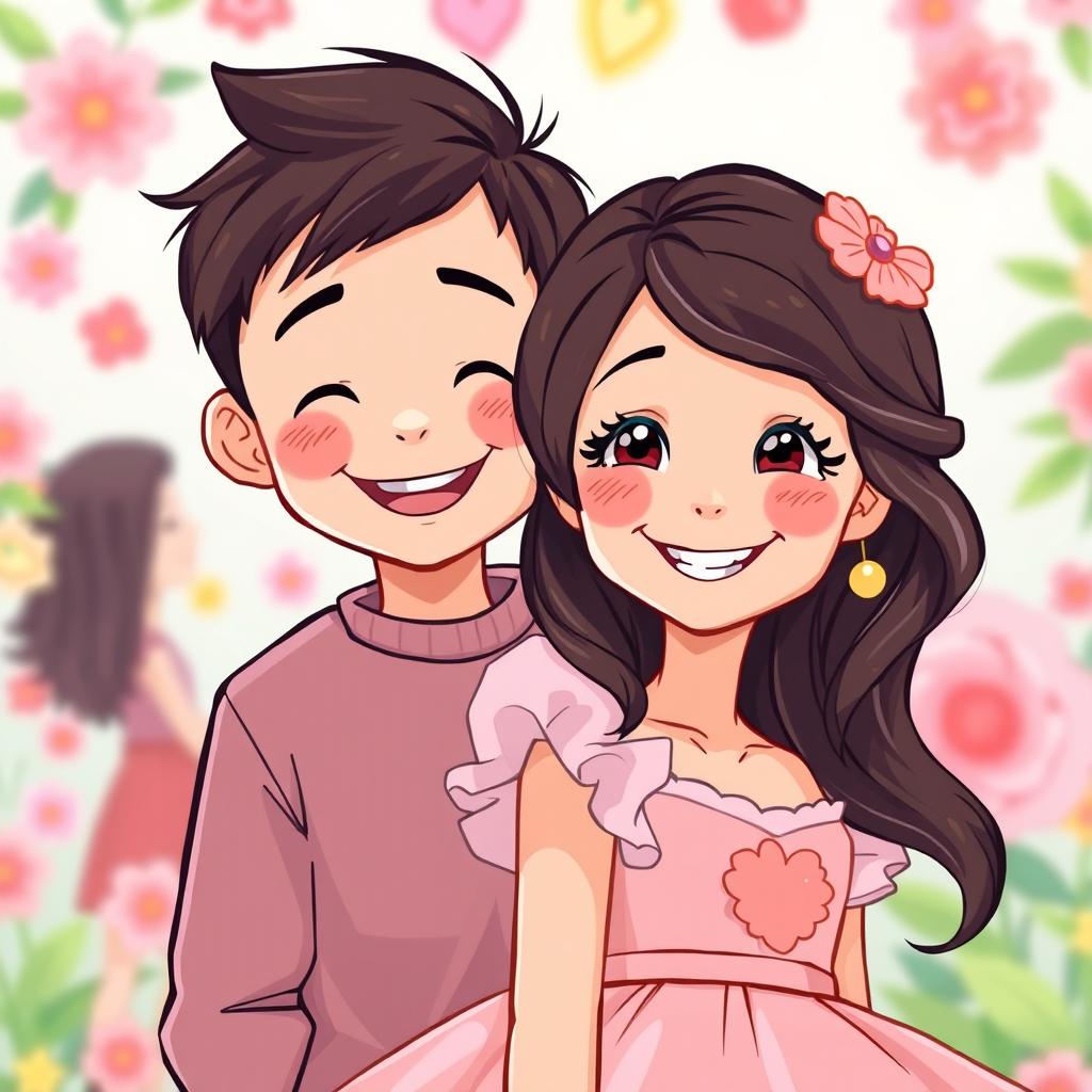 Joyful Moments: A Heartwarming Scene of Friendship and Love