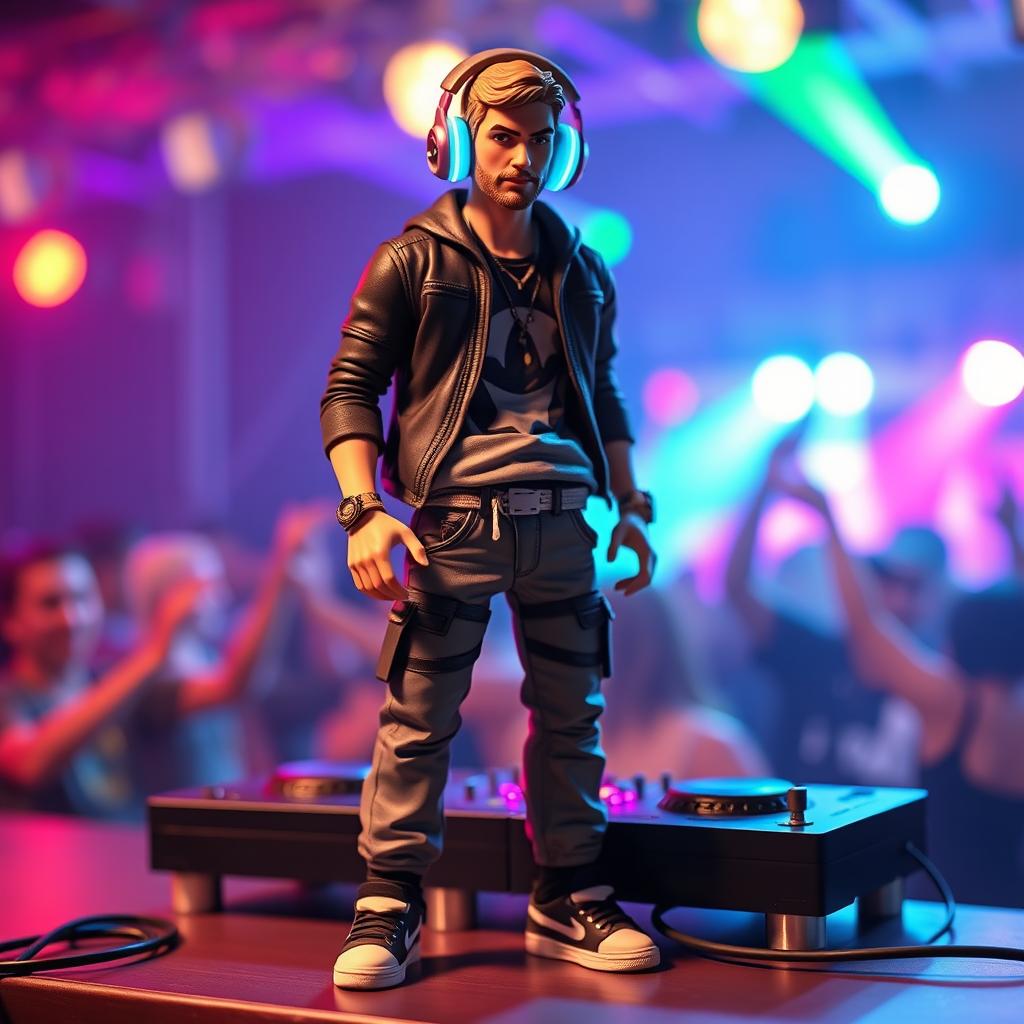 Stylish DJ Action Figure - Your Ultimate Music Icon
