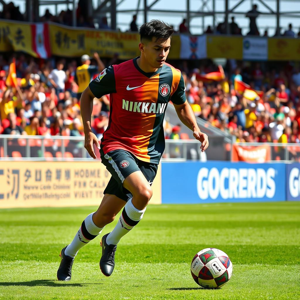 Dynamic Football Action: Skills and Passion on the Pitch