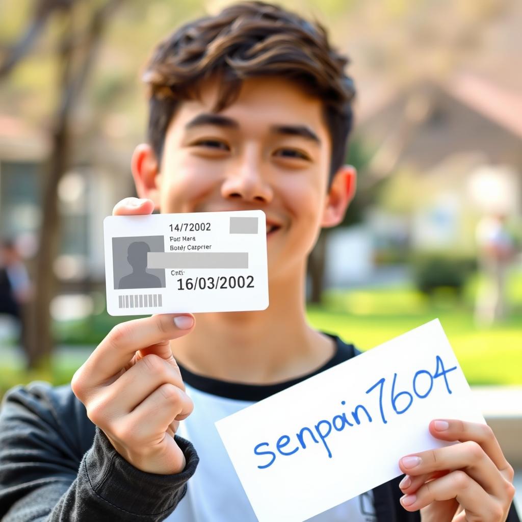 Portrait of a Young Adult with ID: Friendly and Casual Setting