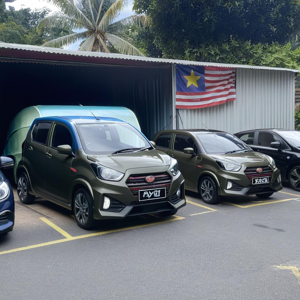 3D Perodua Axia Toy Model - Hot Wheels Inspired Design