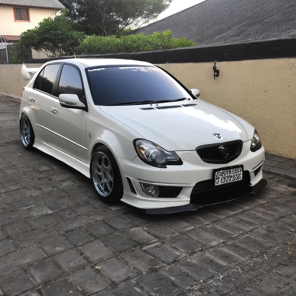 Sleek Modified Compact Car: Urban Sporty Design & Customization