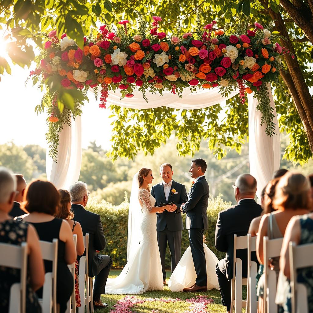 Stunning Outdoor Wedding Ceremony: A Celebration of Love
