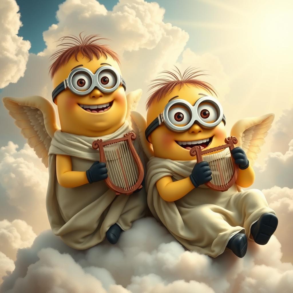 Whimsical Minions as Raffaello's Putti | Idyllic Art Ideas