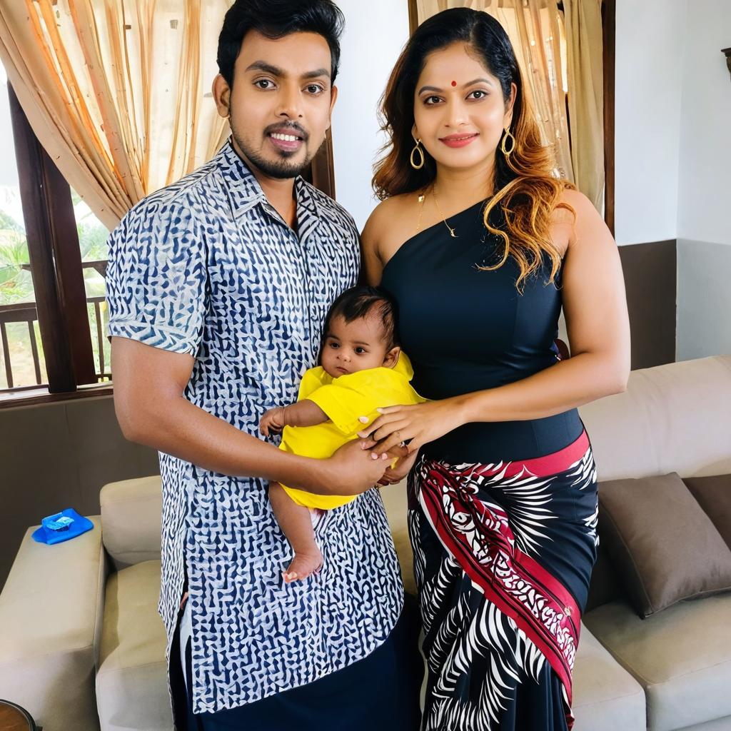 Joyful New Year Family Celebration - Idyllic AI Images