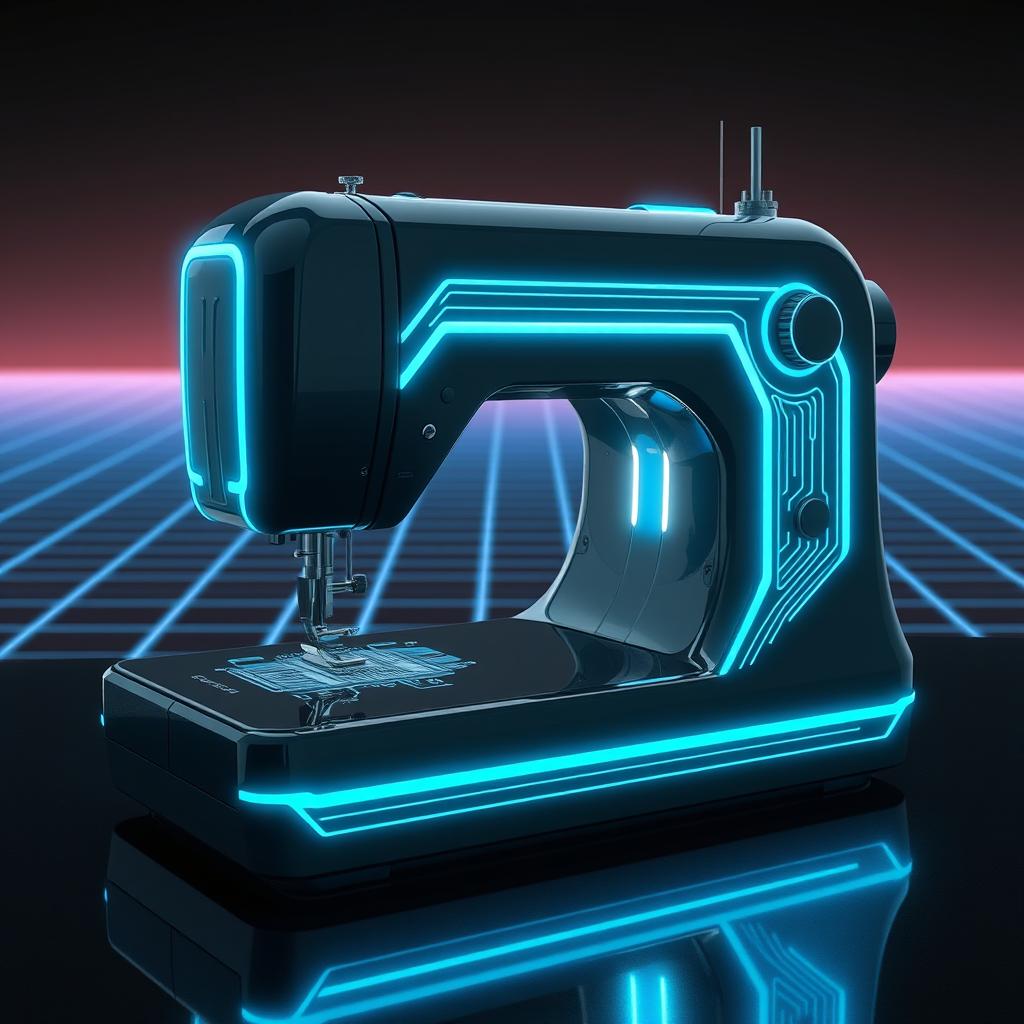 Futuristic Sewing Machine Inspired by Tron - A Perfect Fusion of Art ...