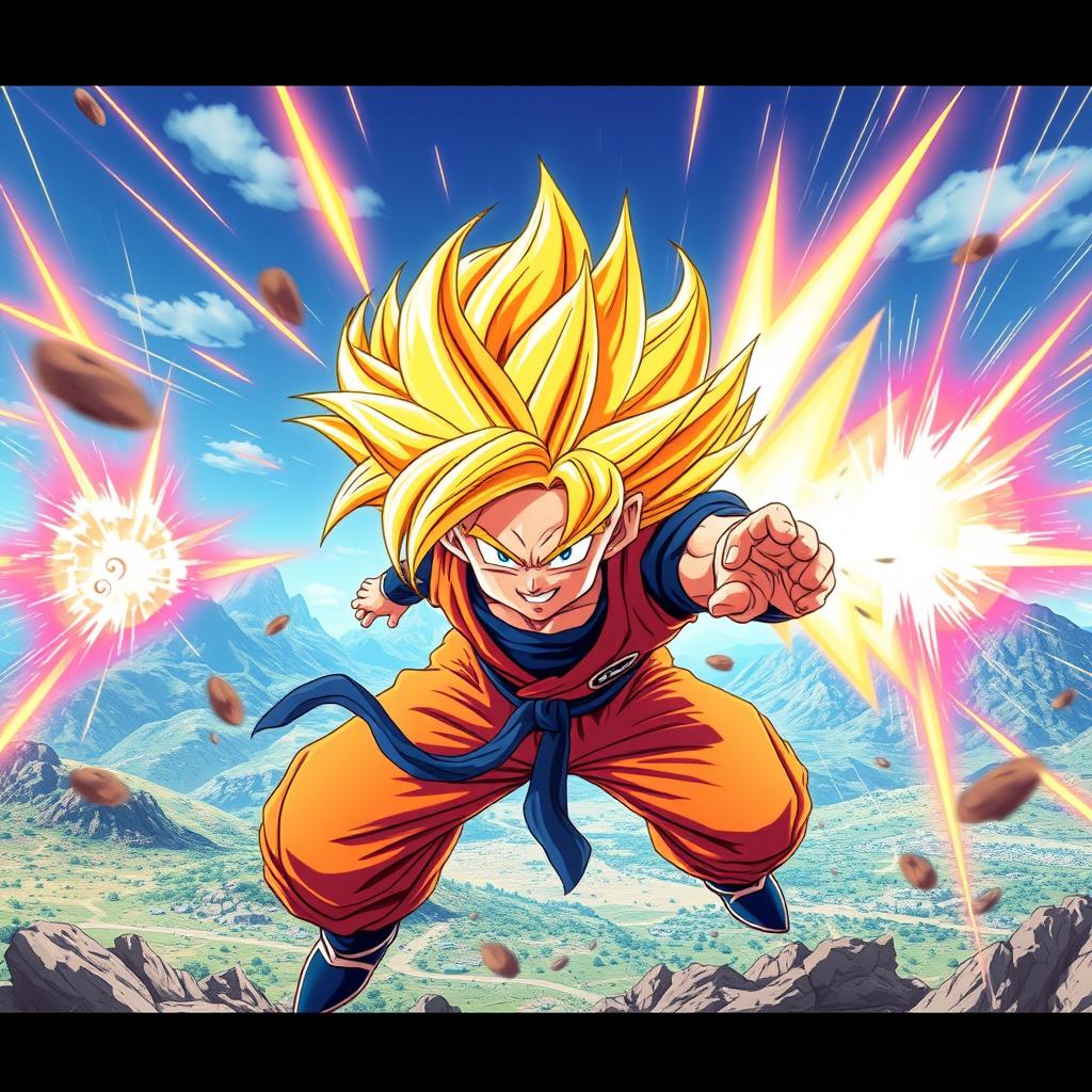 Epic Super Saiyan Goku Battle Scene with Phonk Vibes
