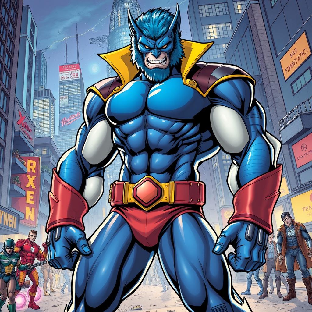 Dynamic Beast Illustration: Comic Book Style Artwork