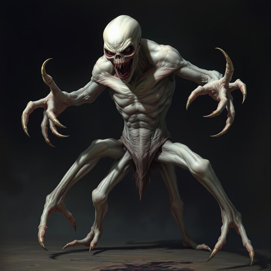 Creepy Monster Design: Realistic AI-Generated Horror Art