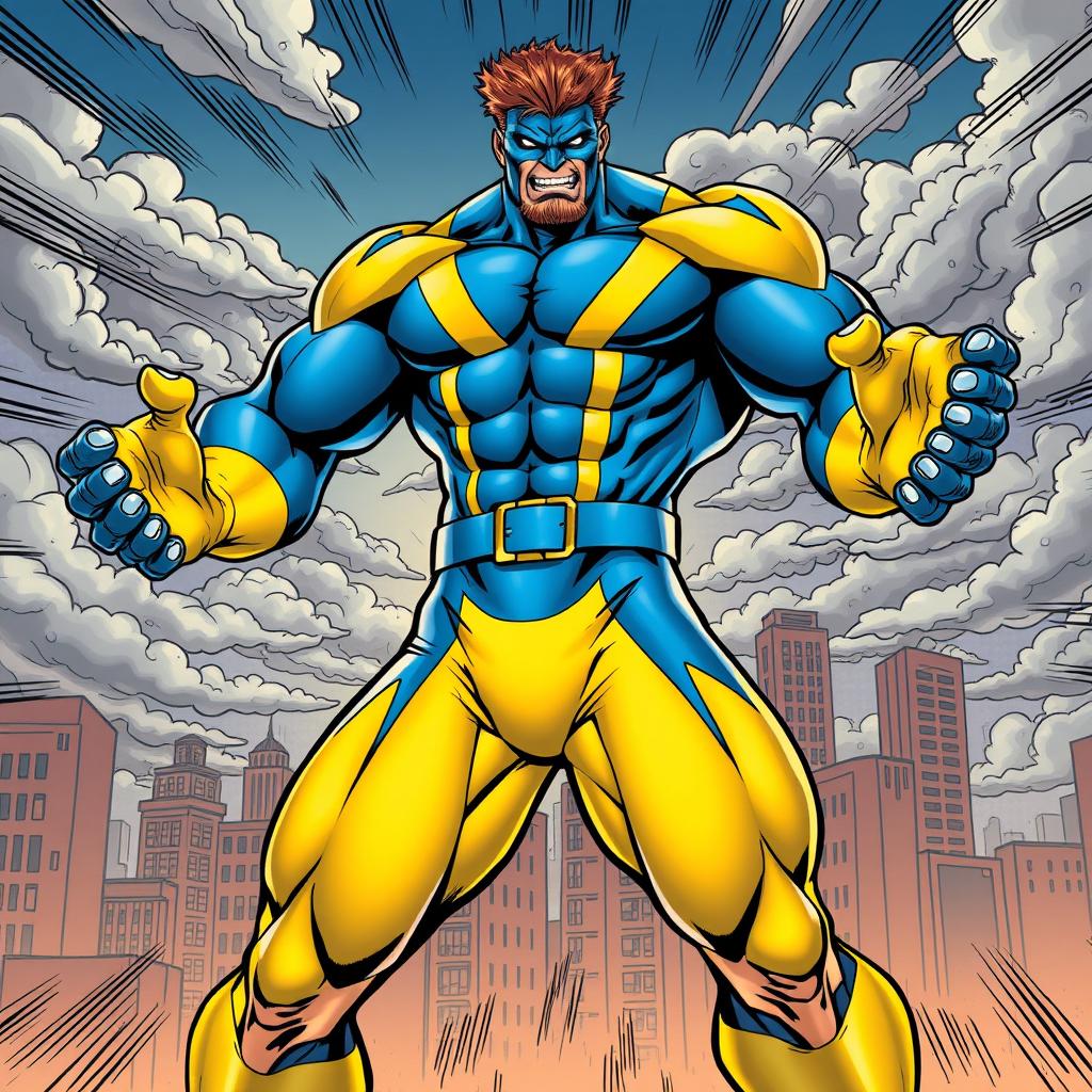 Dynamic Superhero Illustration: Beast Meets Mister Fantastic