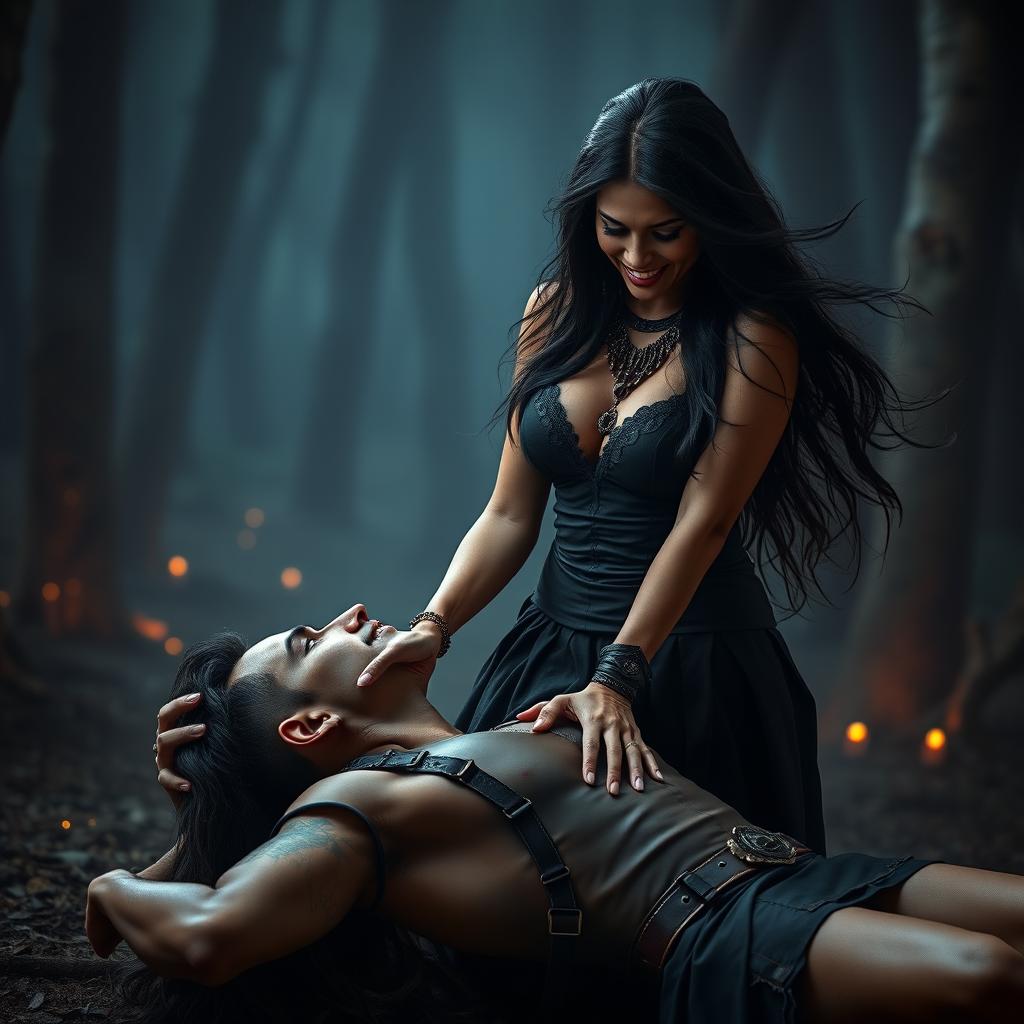 Enchanting Indian Witch: A Captivating Moment of Magic and Seduction