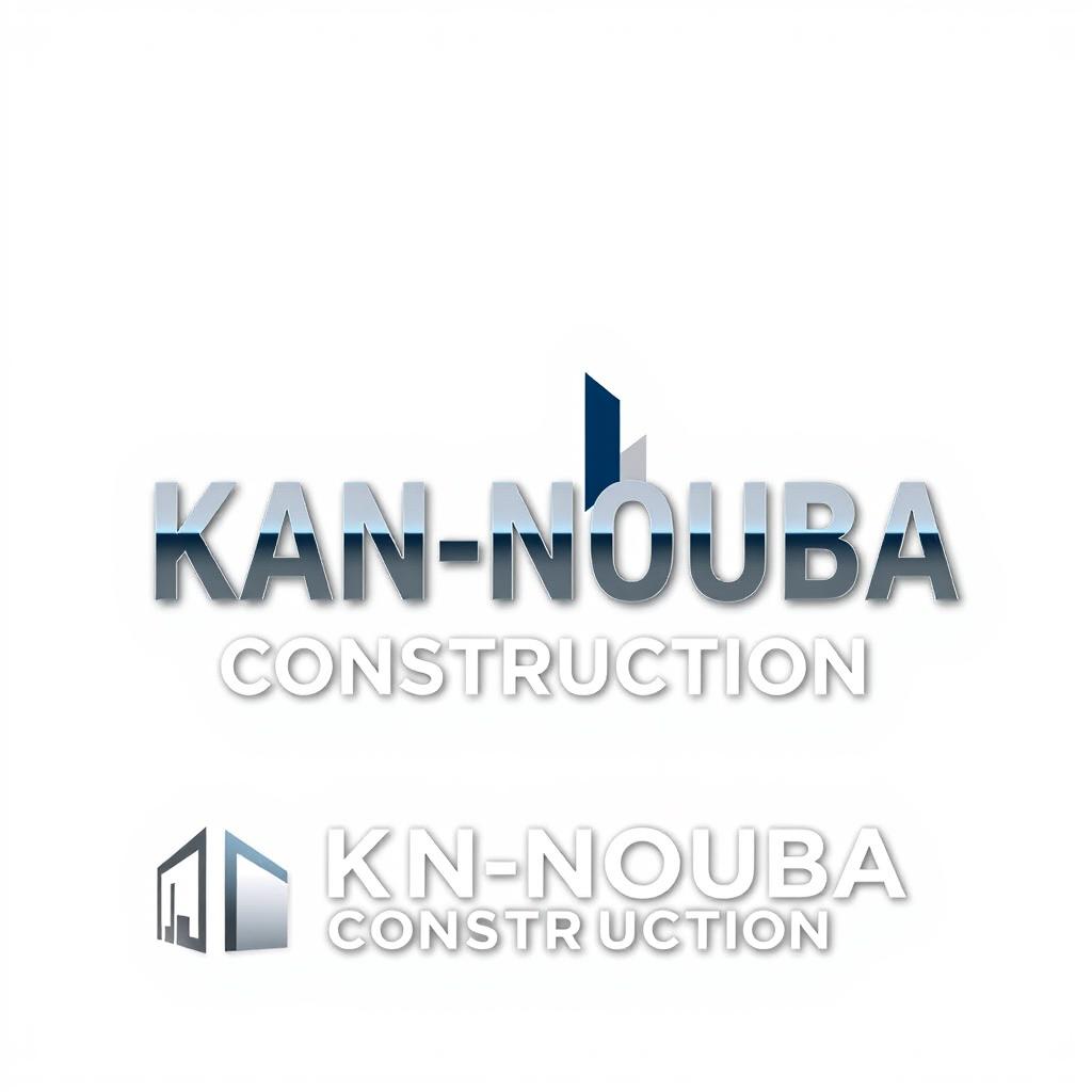 Professional Logo Design for KAN-NOUBA CONSTRUCTION | Sleek & Modern