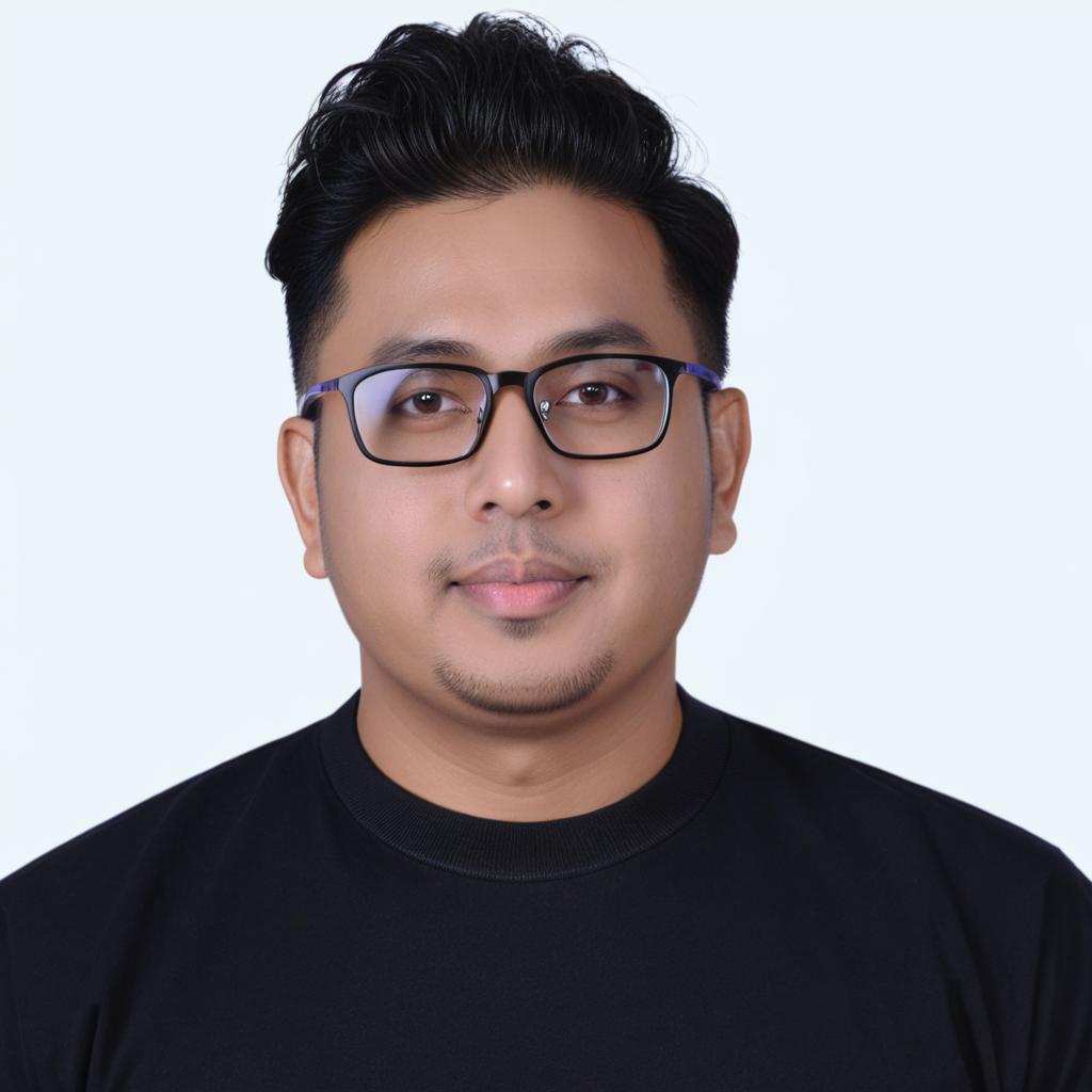 Friendly Male Portrait with Glasses | Confident Young Man in Casual Attire