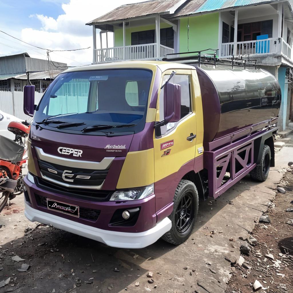 Vibrant Custom Truck Design: A Bold Statement on Wheels