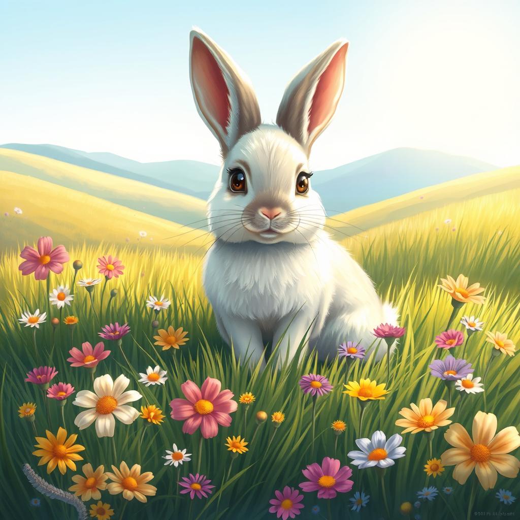 Charming Rabbit Illustrations: Serene & Whimsical Scenes