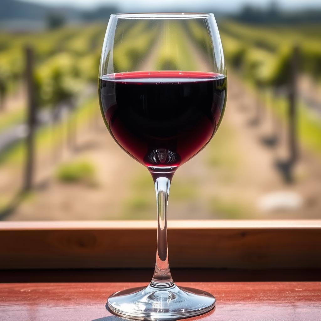 Indulge in Elegance: A Close-Up of Red Wine Bliss