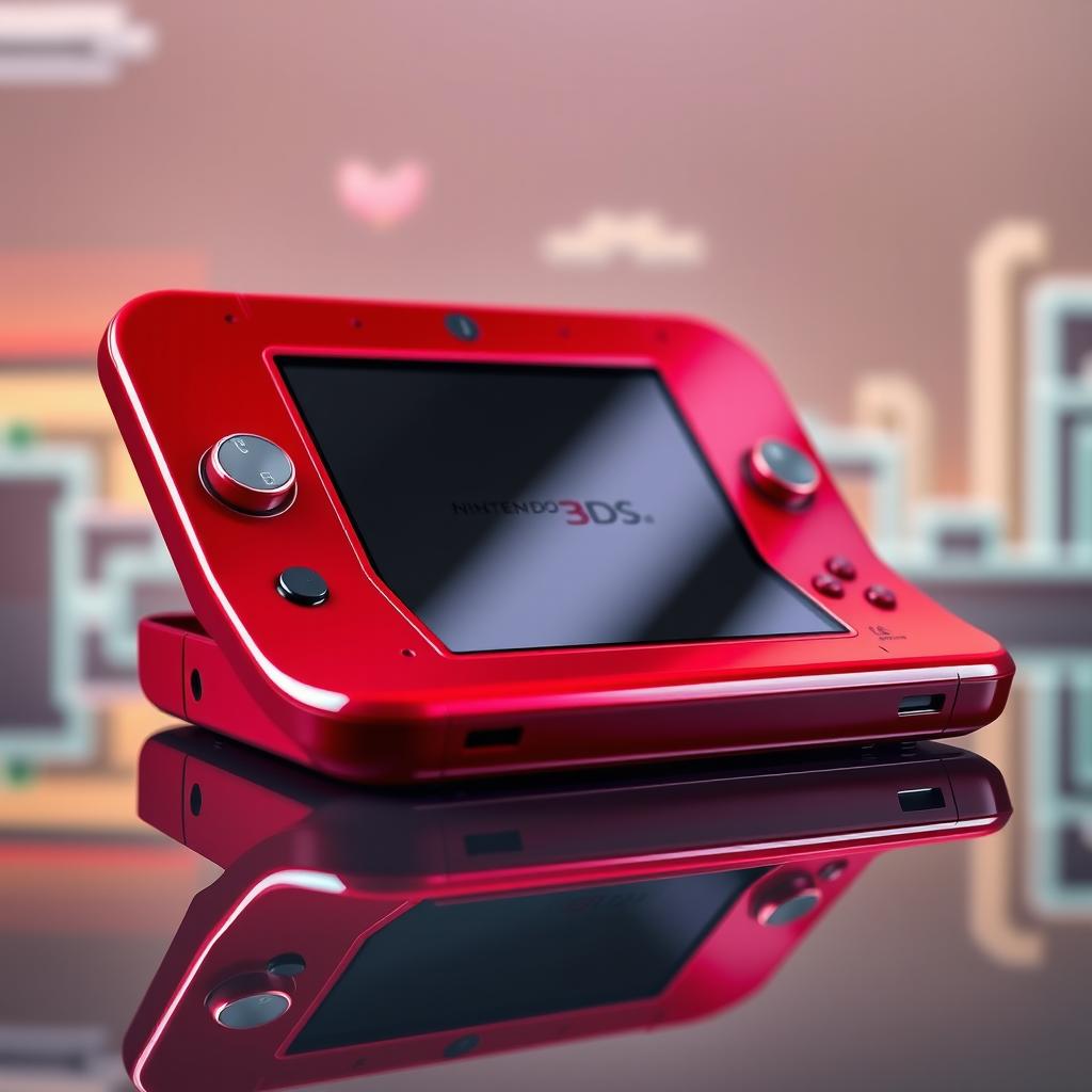 Vibrant Nintendo 3DS: A Retro Gaming Icon