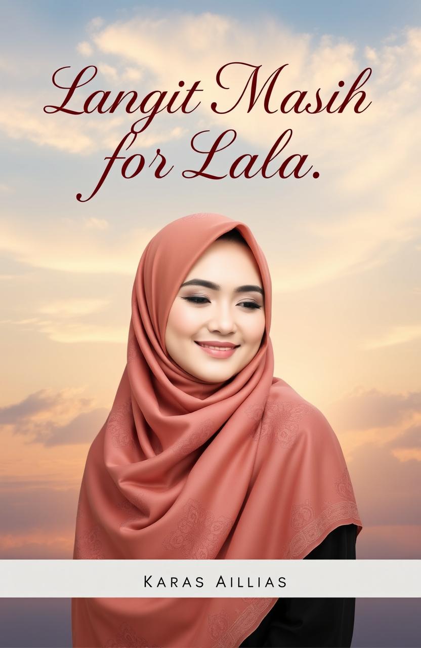 Elegant Book Cover Design for 'Langit Masih for Lala' Featuring a ...