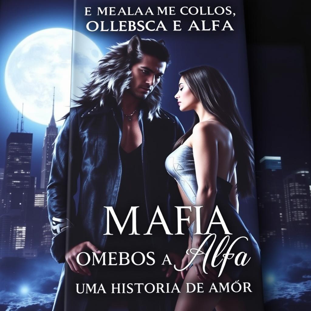 Captivating Book Cover for 'EL MAFIA COM LOBOS OMEGA E ALFA'