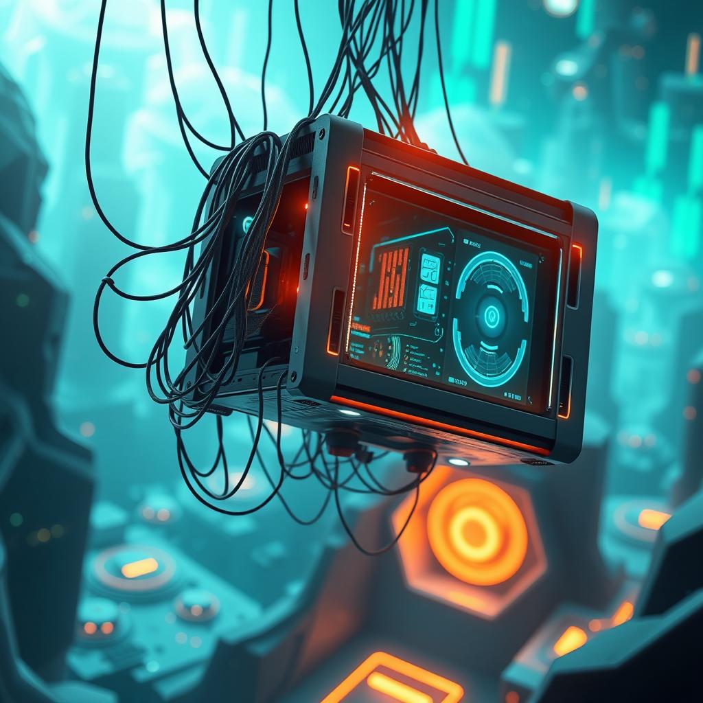 Futuristic Computer System Concept - AI-Generated Visuals