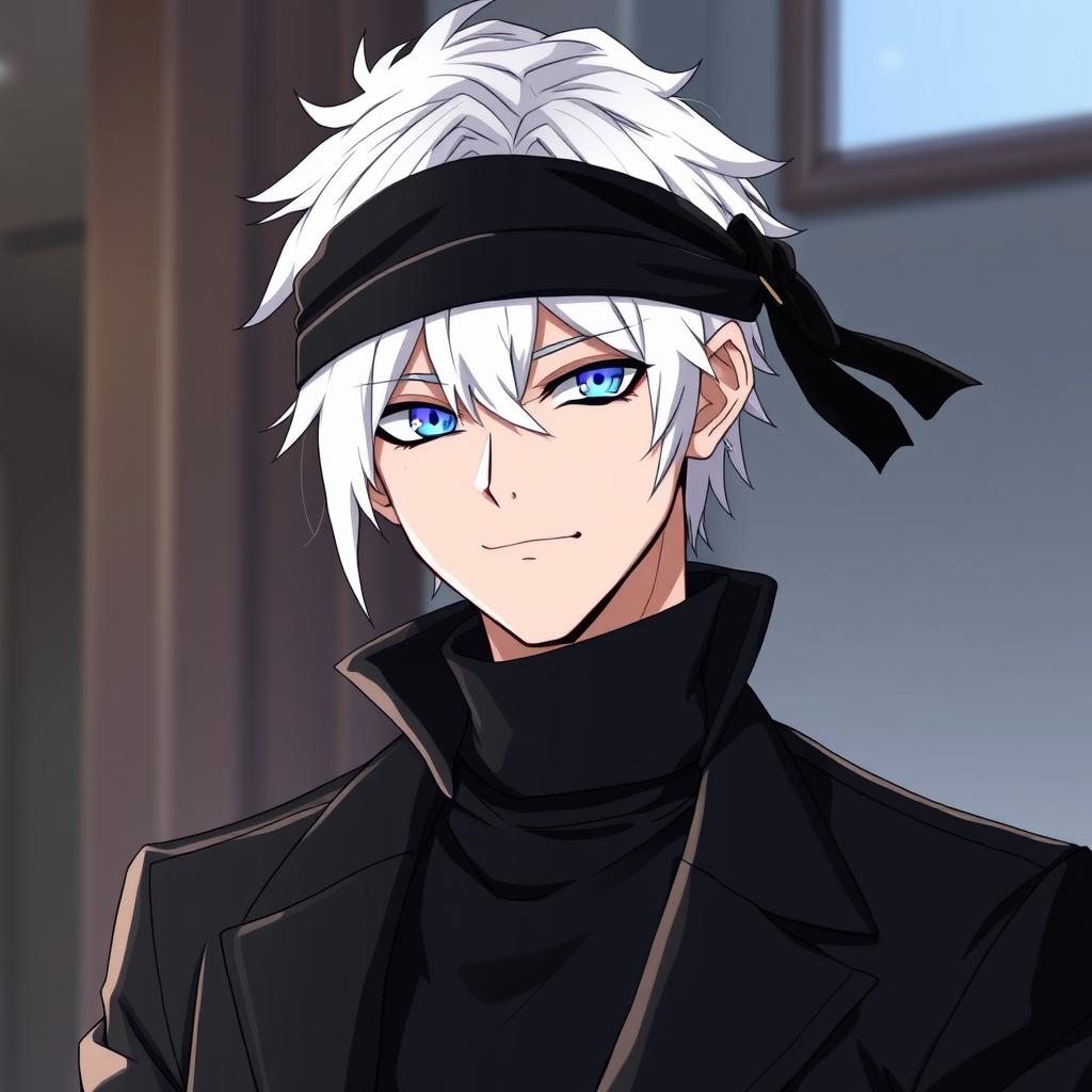 Albino Character Inspired by Satoru Gojo | 4K Anime Art