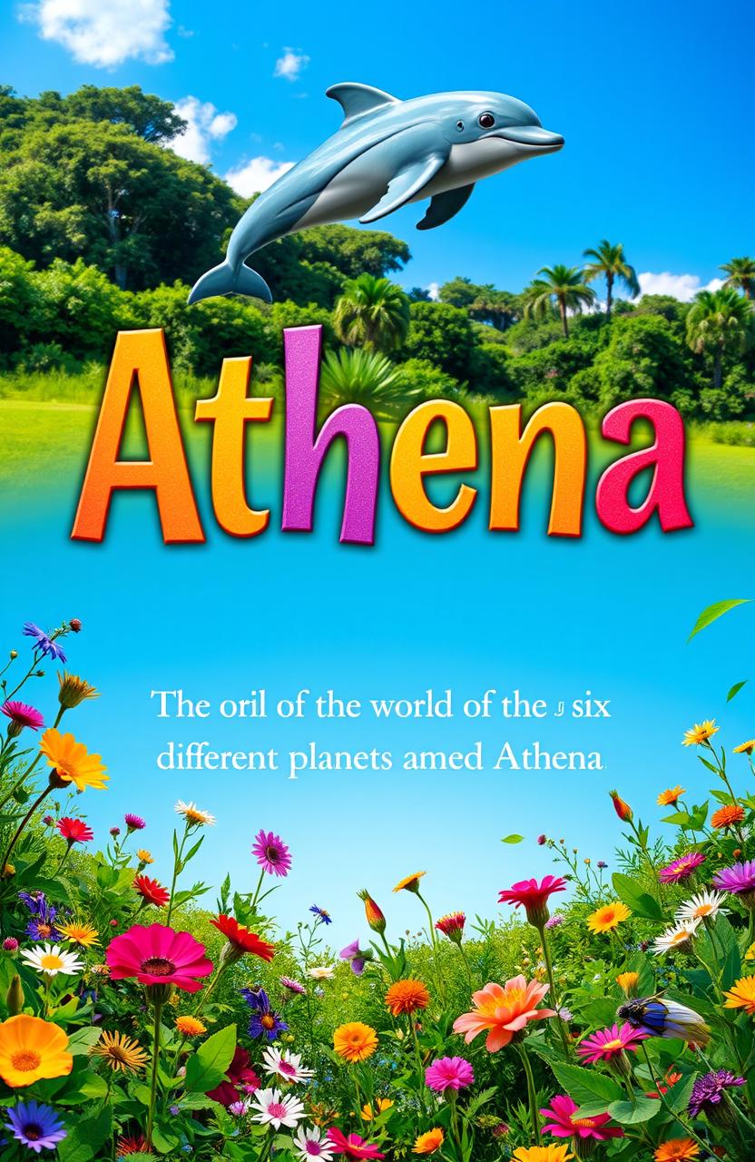 Enchanting Book Cover for 'Athena' – A Vibrant Journey Through Six ...