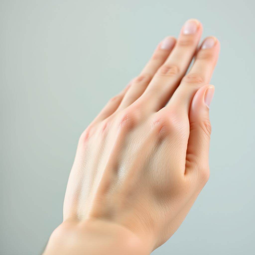 Healthy Hand Close-Up: A Study of Smooth Skin and Relaxation