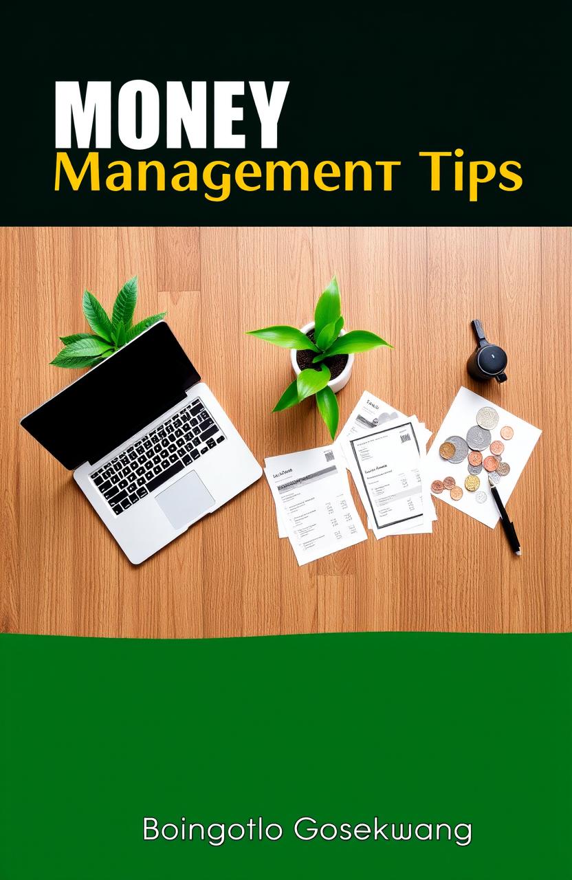 Money Management Tips: A Stylish Workspace Book Cover