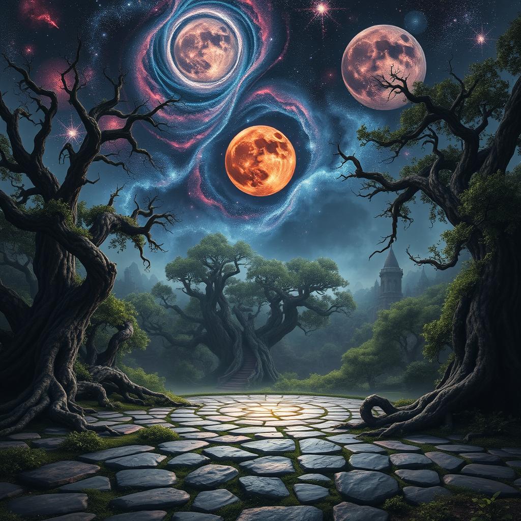 Captivating Fantasy Background for Book Cover | Idyllic