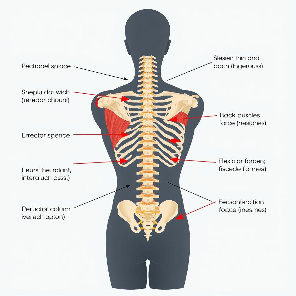 Understanding Vertebral Column Mechanics: Forces During Waist Flexion