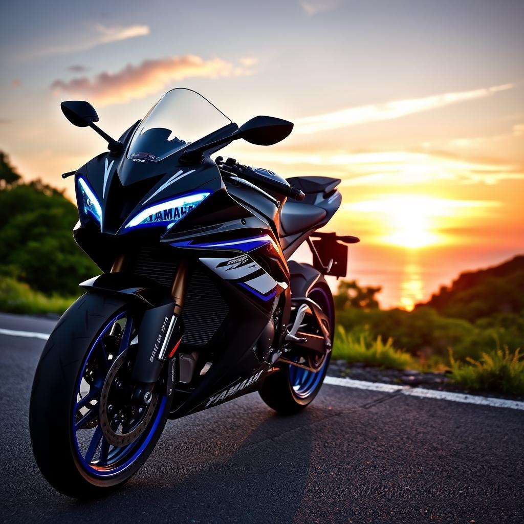 Explore the Yamaha YZF-R1: A Supersport Motorcycle Against a Stunning ...