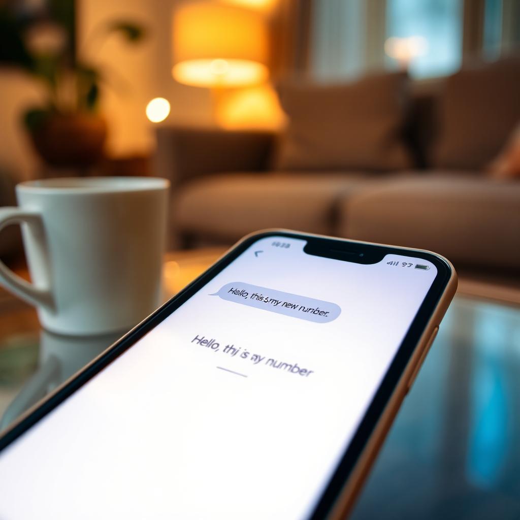 Capturing Connections: A Modern Text Conversation on a Smartphone