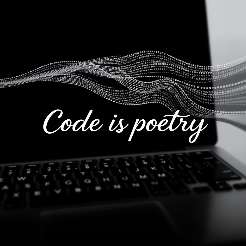 Code is Poetry: Captivating Graphic Design Concept