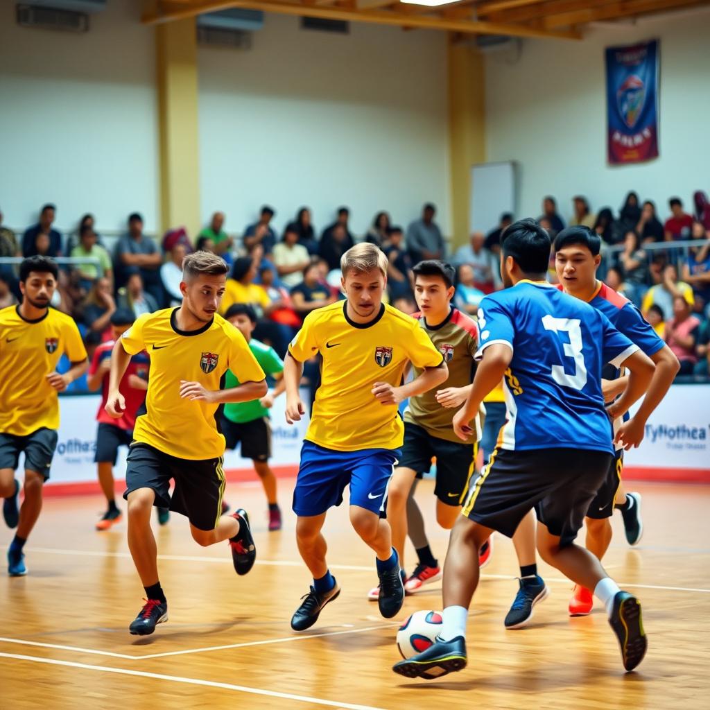 Dynamic Futsal Match: Energy, Skill & Diversity on the Court