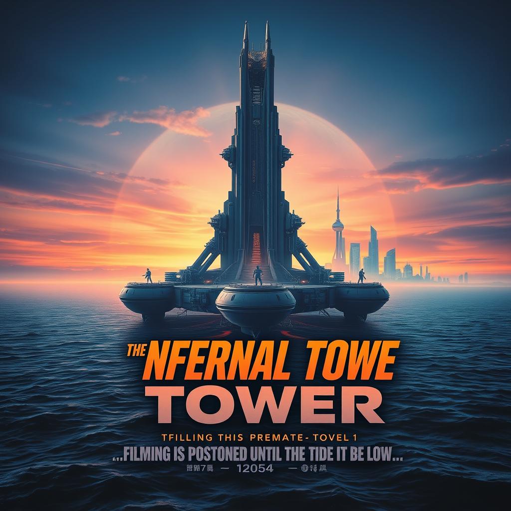 The Infernal Tower 2054: Futuristic Movie Remake Poster