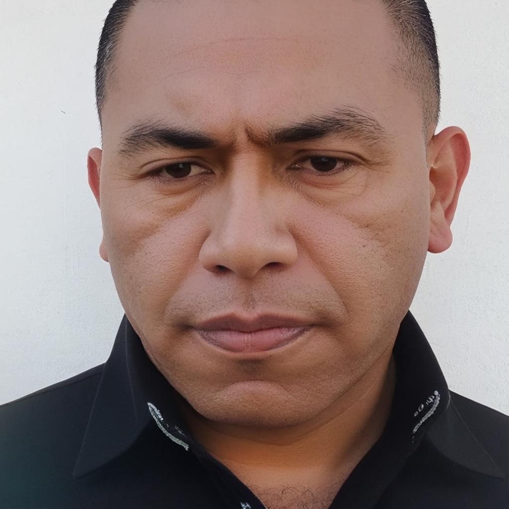 Intense Portrait of a Man: Focused Expression & Detail