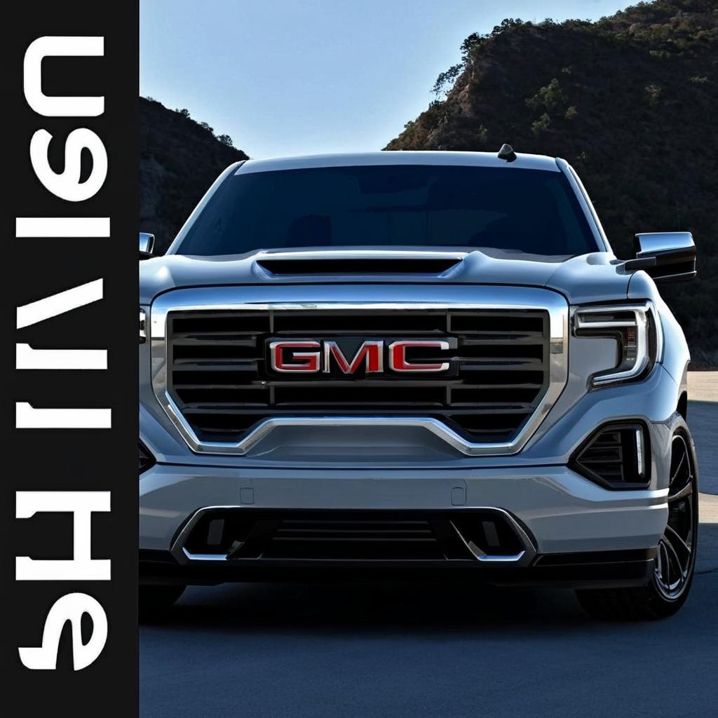 Stylish GMC Sierra Illustration – Bold Design & Modern Aesthetics