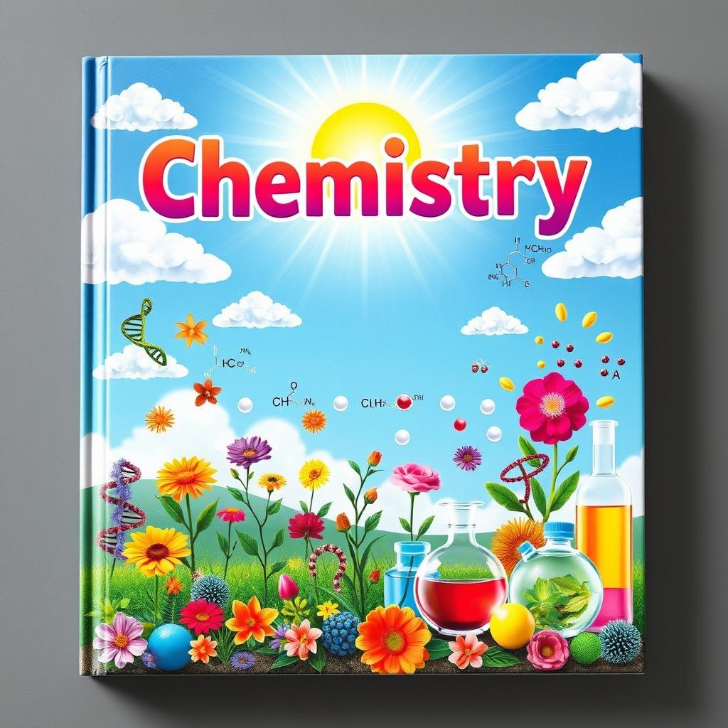 Vibrant Chemistry Book Cover Design - Explore Nature's Beauty