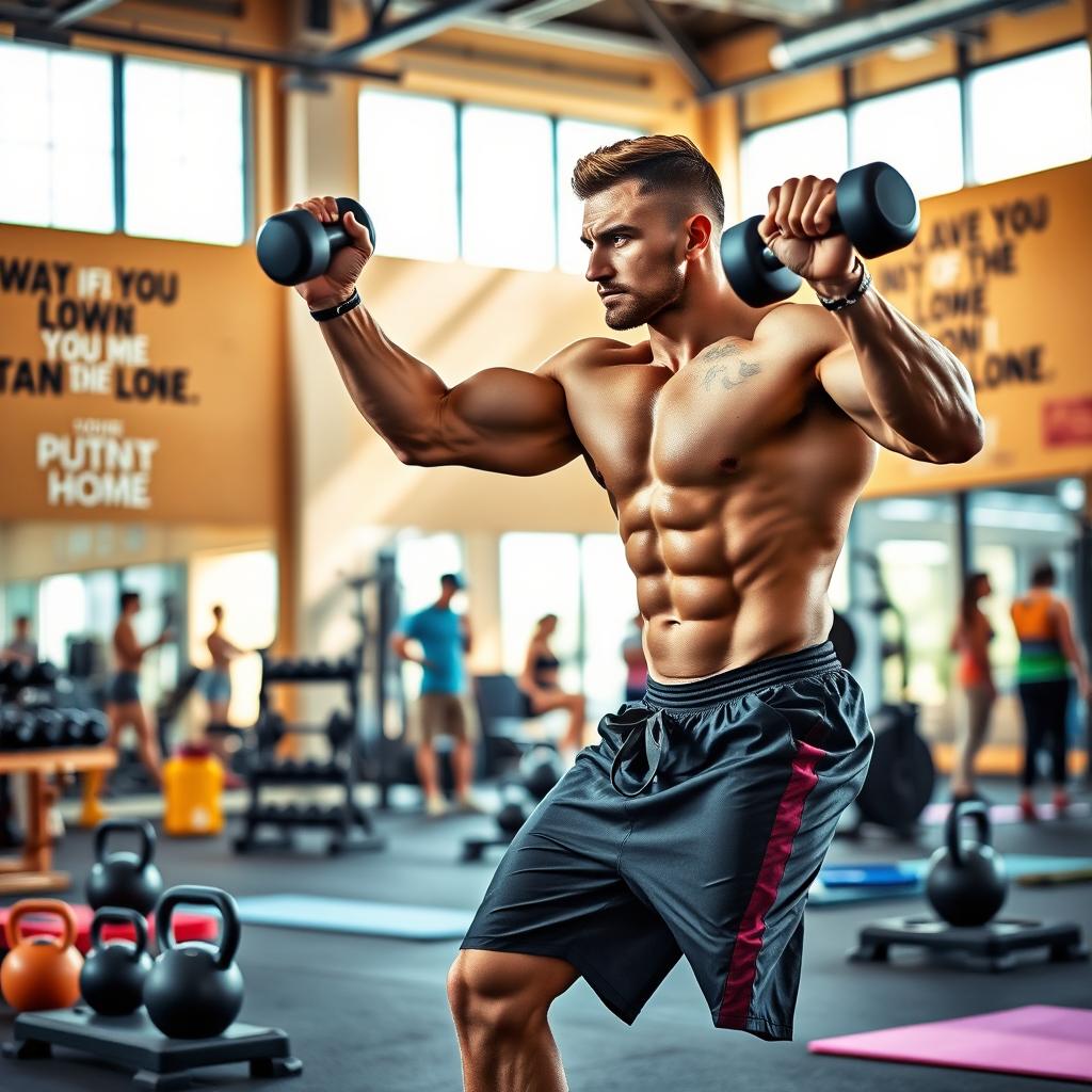 Unleash Your Inner Strength: Motivational Fitness Scene