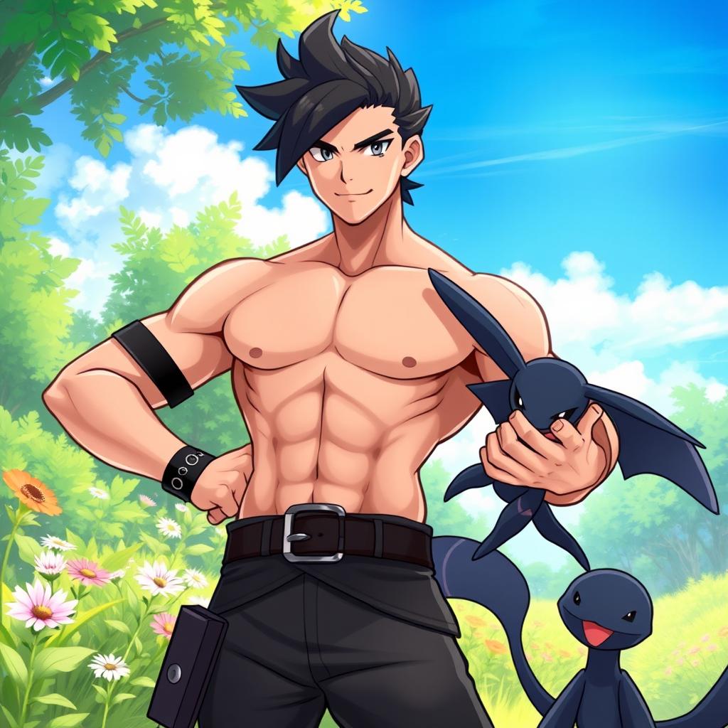 Stylish Pokémon Trainer in Nature | AI-Generated Image Ideas