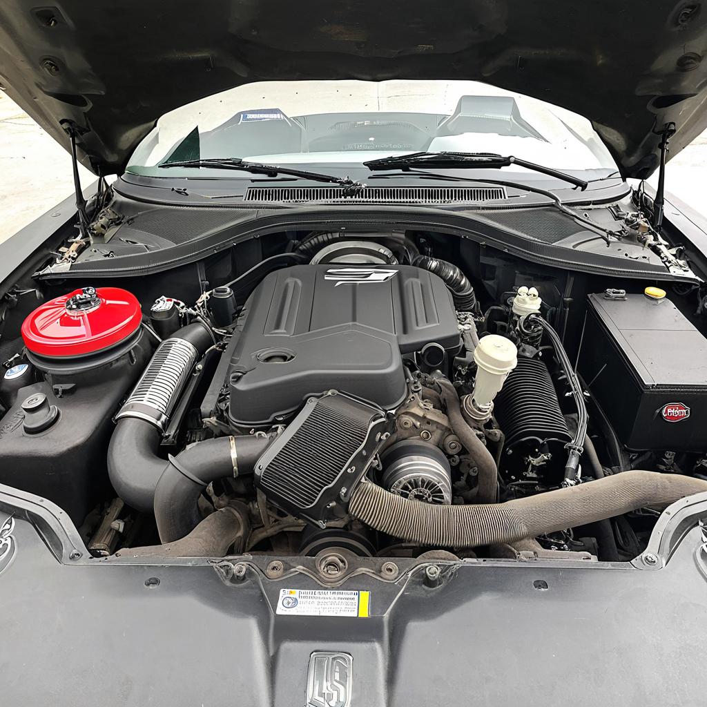 Stunning LS7 Engine Showcase in a Pristine Vehicle Bay
