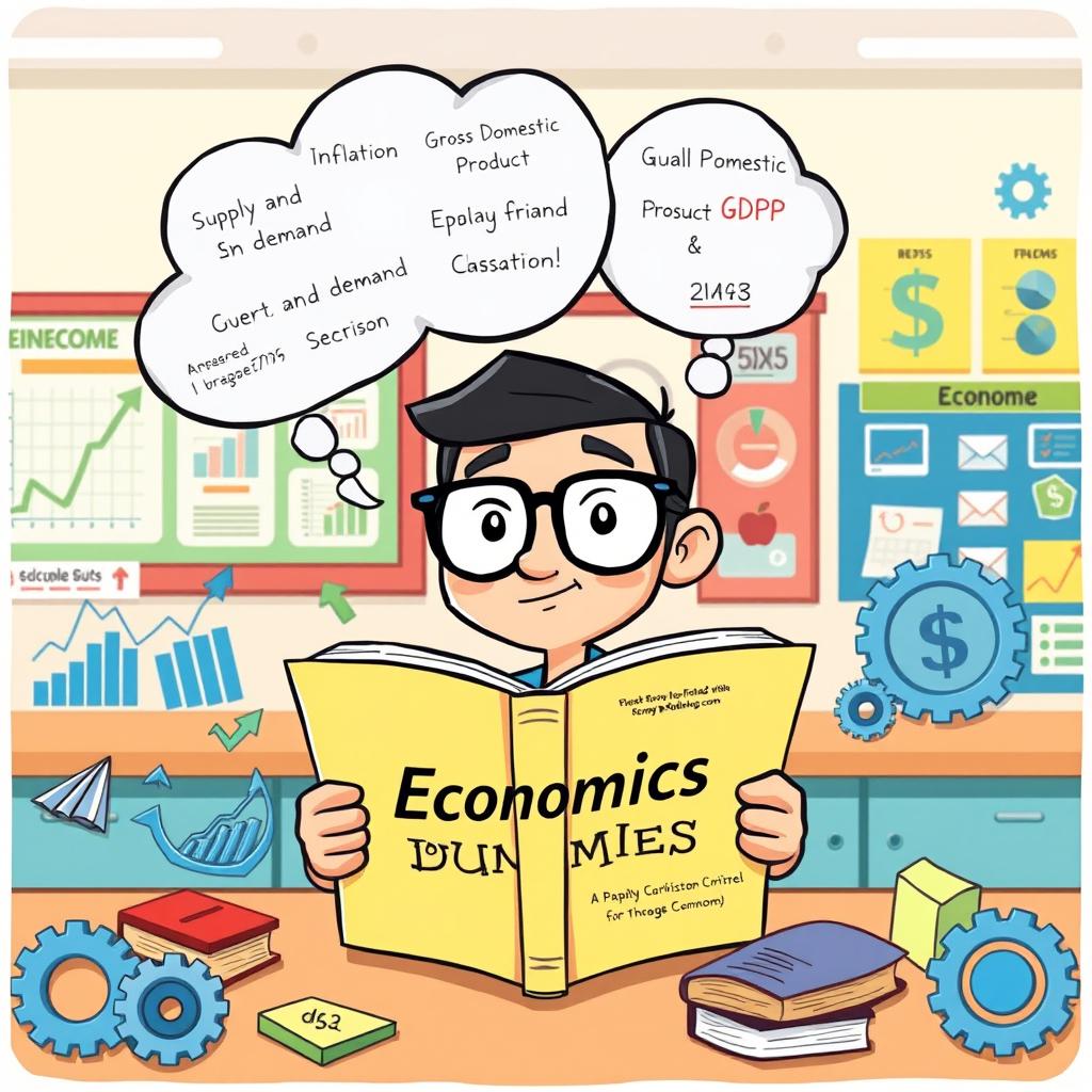 Friendly Cartoon Character Explains Economics Basics | Idyllic Ideas