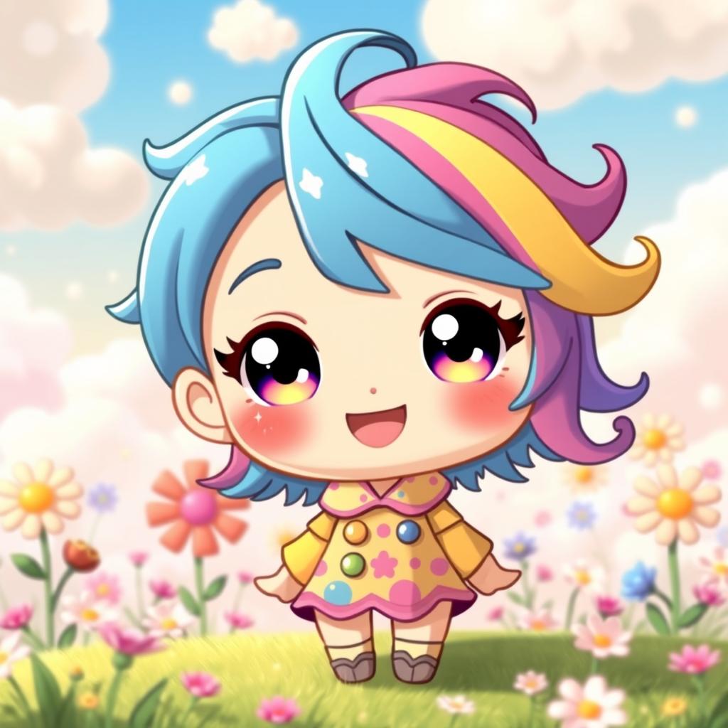 Charming Chibi Characters in Whimsical Landscapes and Art Studios