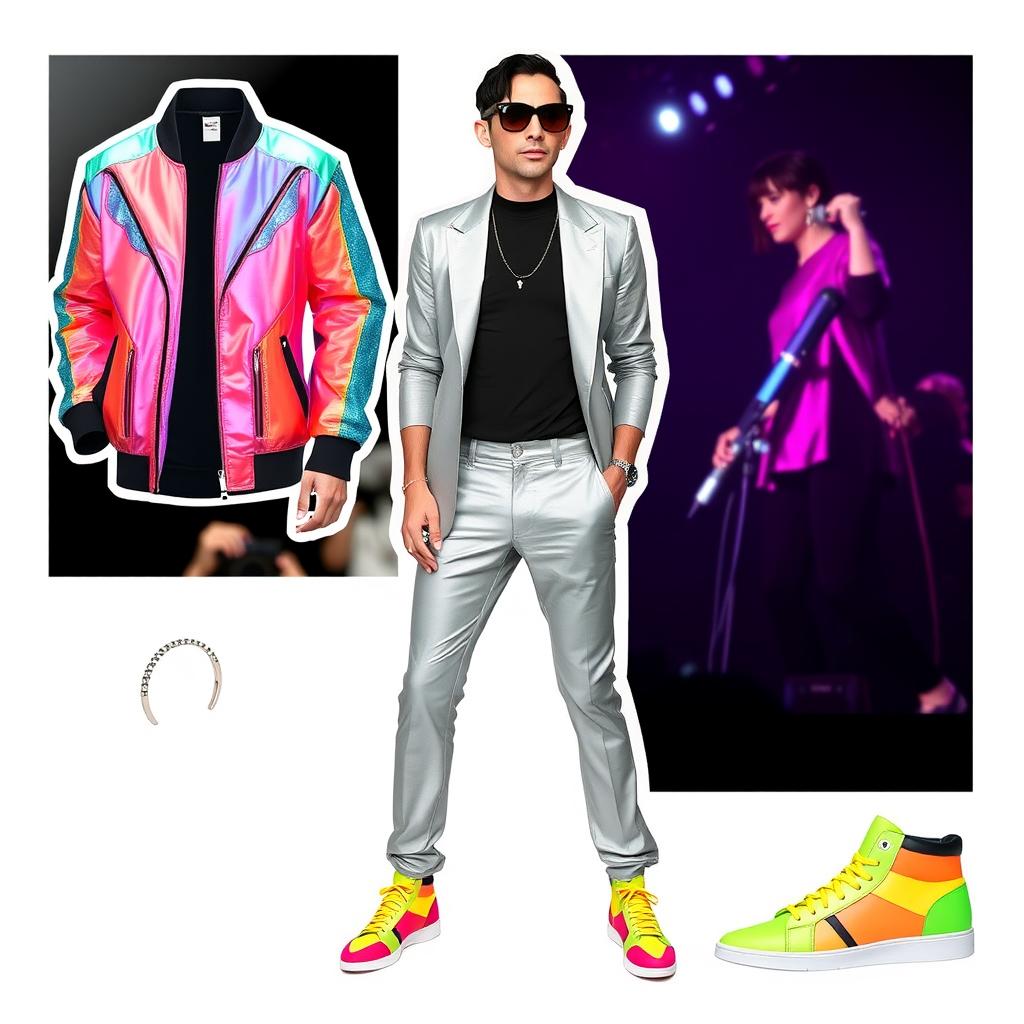 Katy Perry Inspired Concert Outfit for Men | Vibrant & Futuristic Style