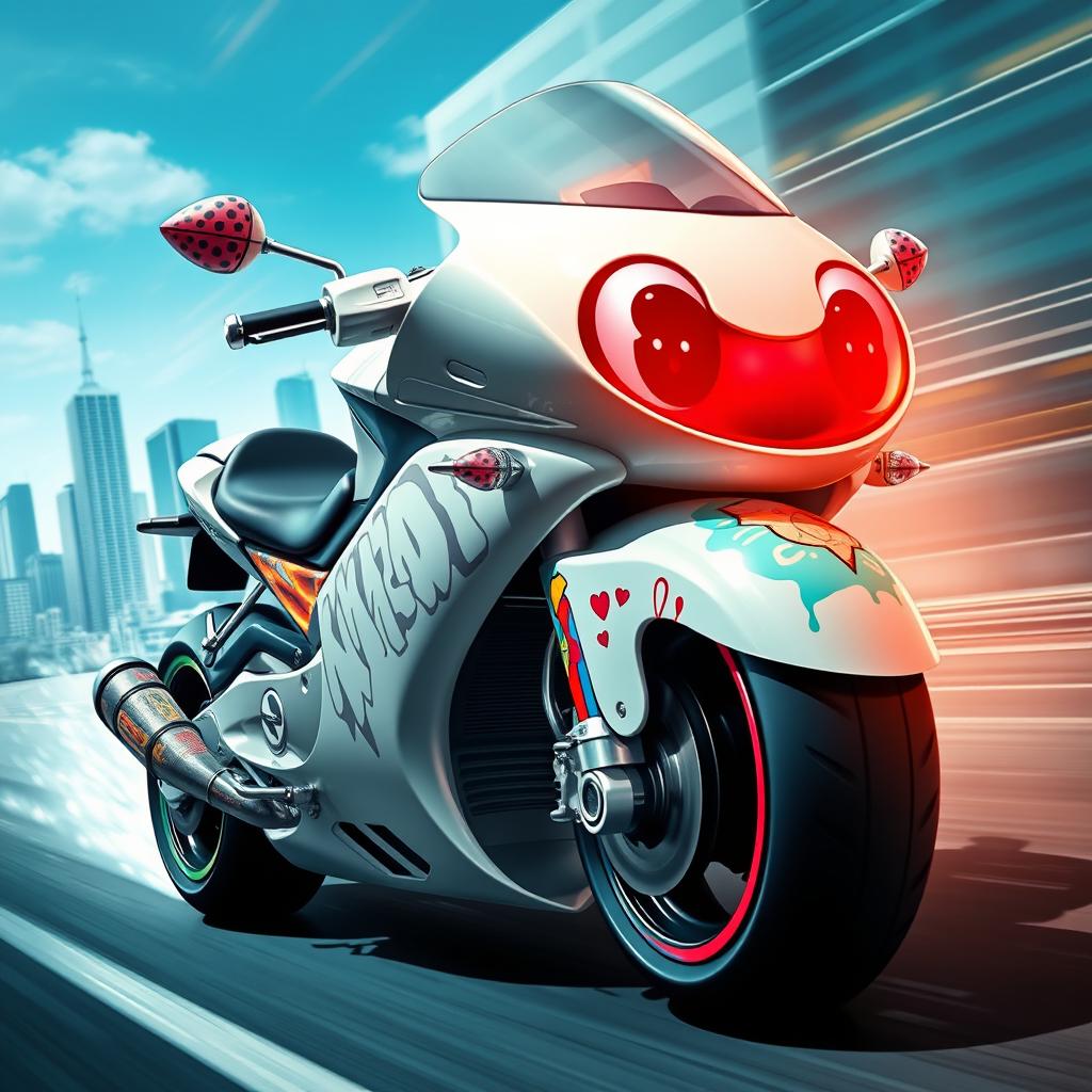 Whimsical Skibidi Toilet Motorcycle Design | Idyllic