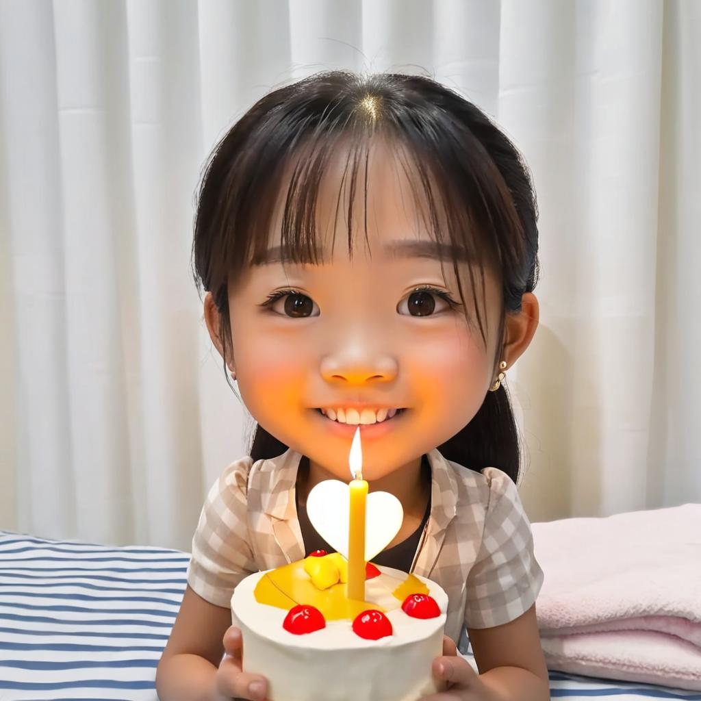 Adorable 3D Chibi Character Celebrating a Birthday | Idyllic Ideas