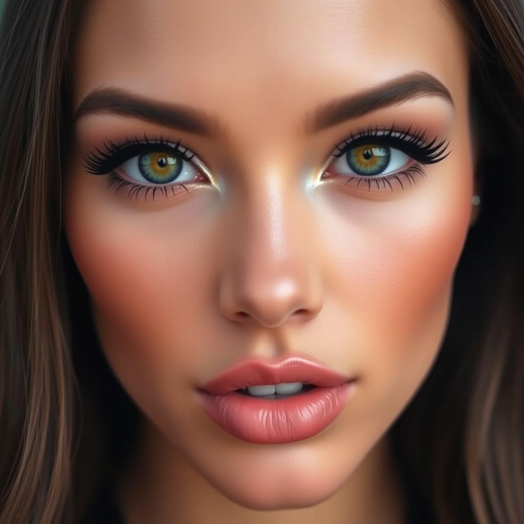 Stunning AI-Enhanced Portrait: Flawless Beauty Redefined
