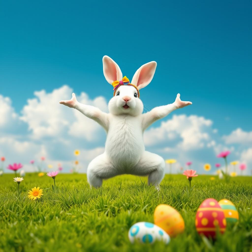 Whimsical Easter Bunny Yoga: A Serene Celebration of Spring