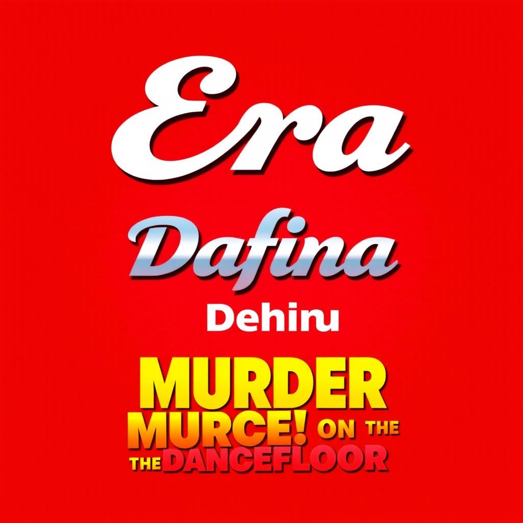 Vibrant 'Era' Design with Bold Typography and Nostalgic Elements